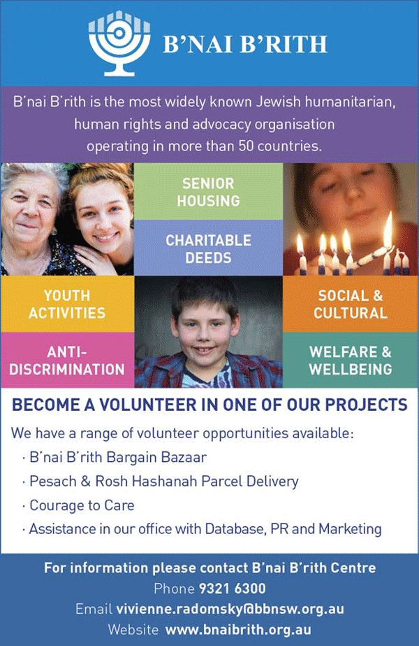B'nai B'rith volunteers – J-Wire